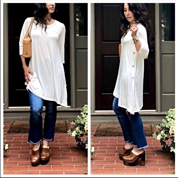 Tops | Sidebutton Top | Poshmark